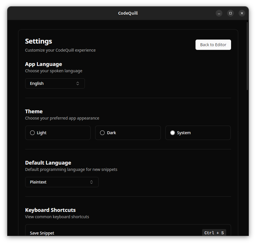 Install CodeQuill on Manjaro Linux using the Snap Store | Snapcraft