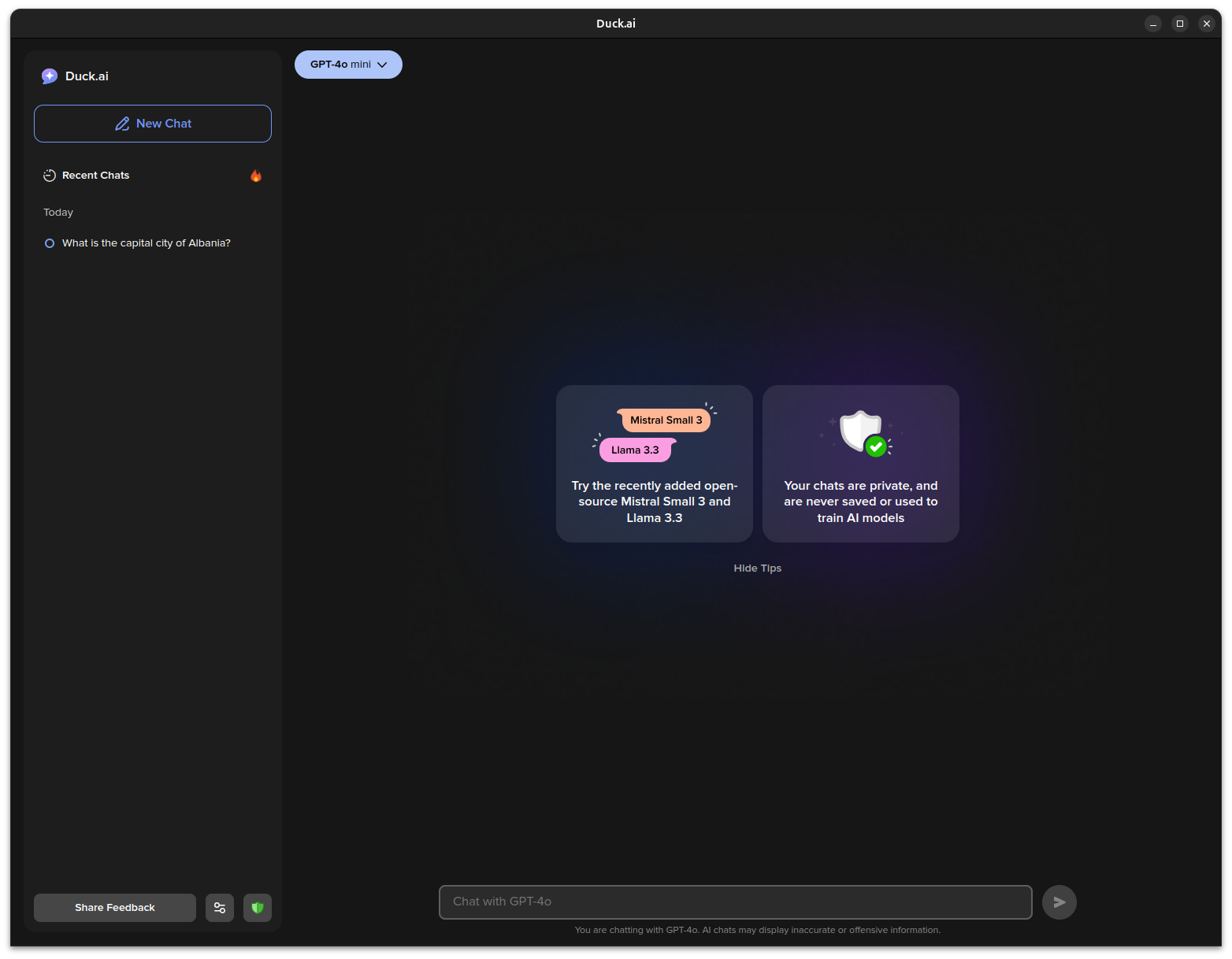 Install Duck.ai on Pop!_OS using the Snap Store | Snapcraft