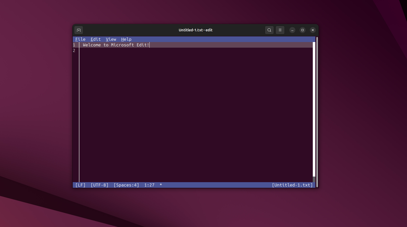 Install Microsoft Edit on elementary OS using the Snap Store | Snapcraft