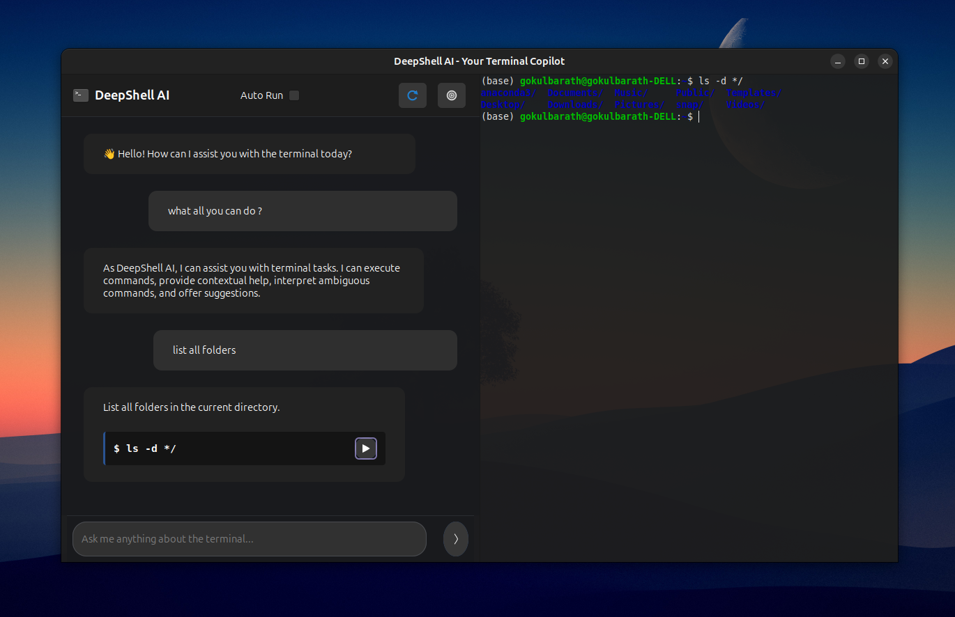 Install deepshell on Linux | Snap Store