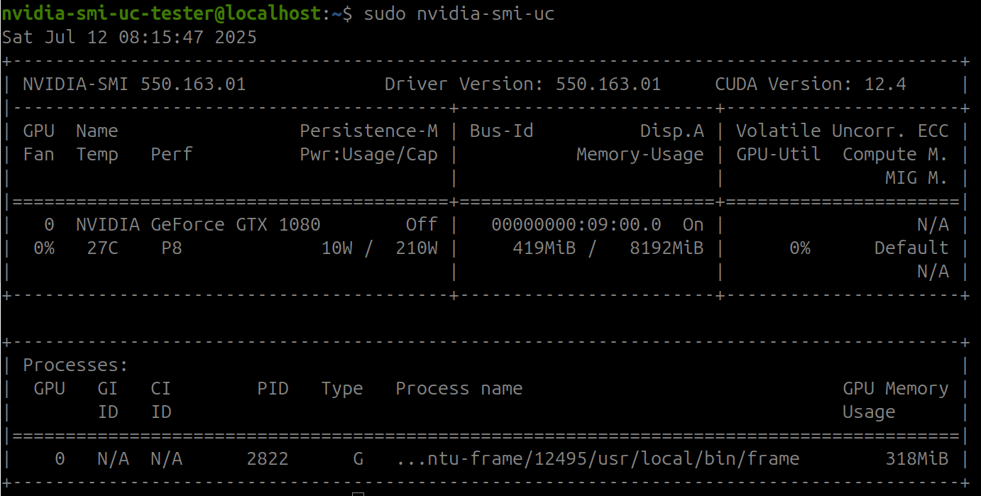 Install nvidia-smi-uc on Red Hat Enterprise Linux using the Snap Store | Snapcraft