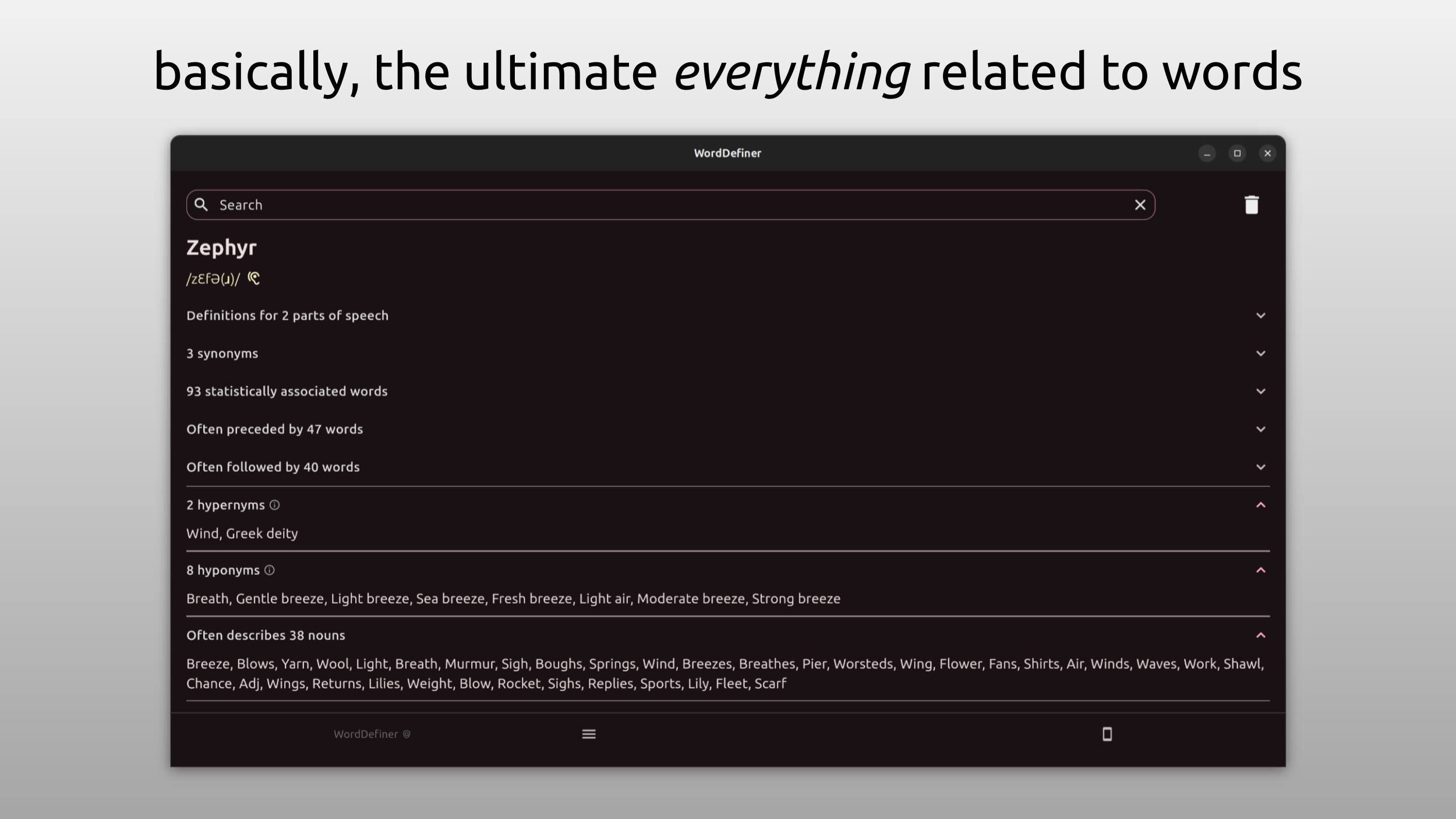 Install WordDefiner on openSUSE using the Snap Store | Snapcraft