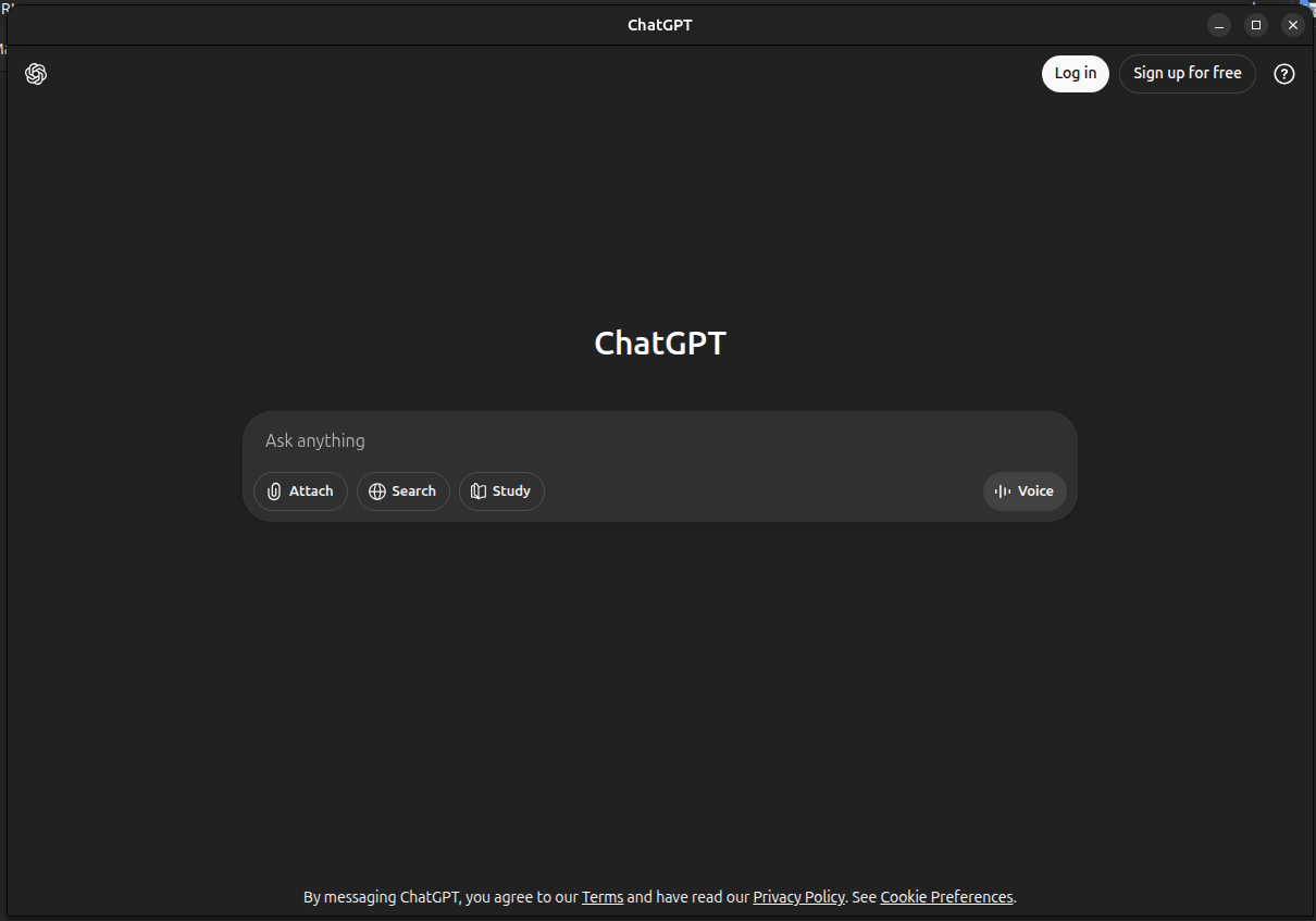 Install chatgpt-linux on Debian using the Snap Store | Snapcraft