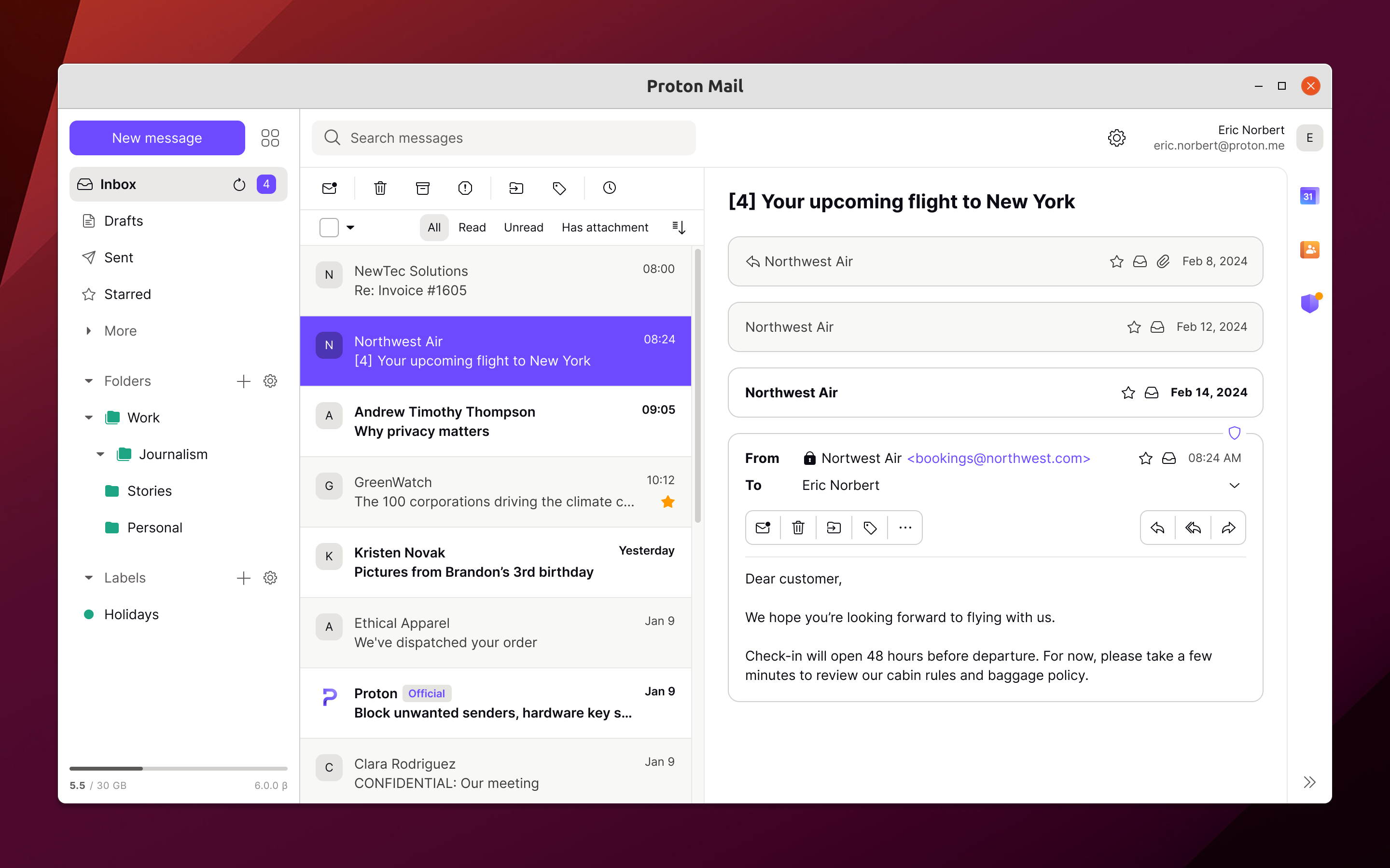 Install Proton Mail on Linux | Snap Store