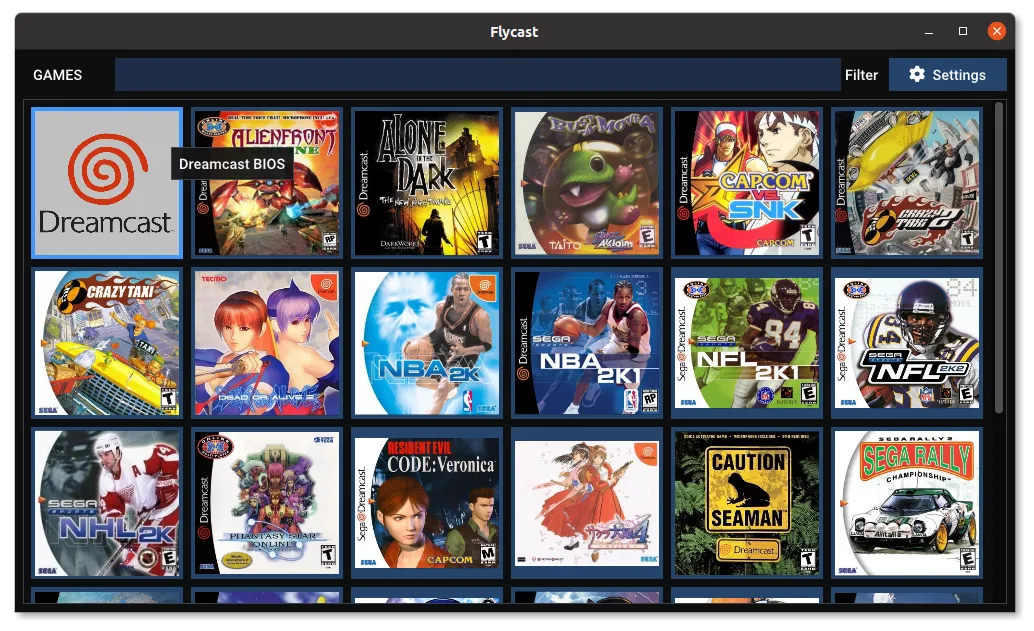 Install Flycast emulator [NyKyu] on elementary OS using the Snap Store ...